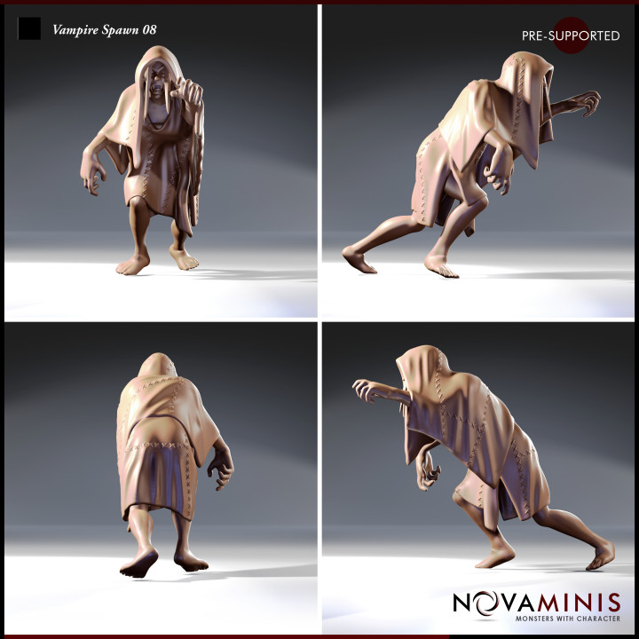 3d Printable Vampire Spawn 08 By Novaminis