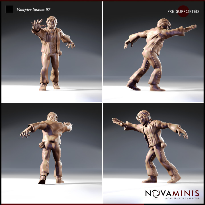 3D Printable Vampire Spawn 07 by NOVAMINIS