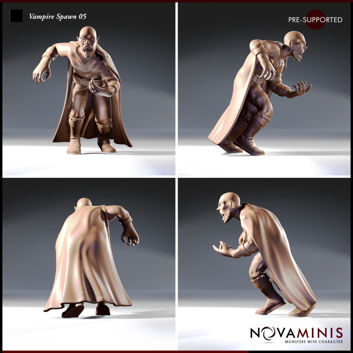 3D Printable Vampire Spawn 05 by NOVAMINIS