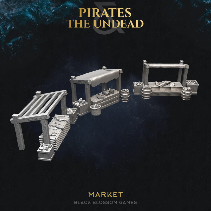 3D Printable UT02D01 Pirate Market :: UMC 02 Pirates vs the Undead ...
