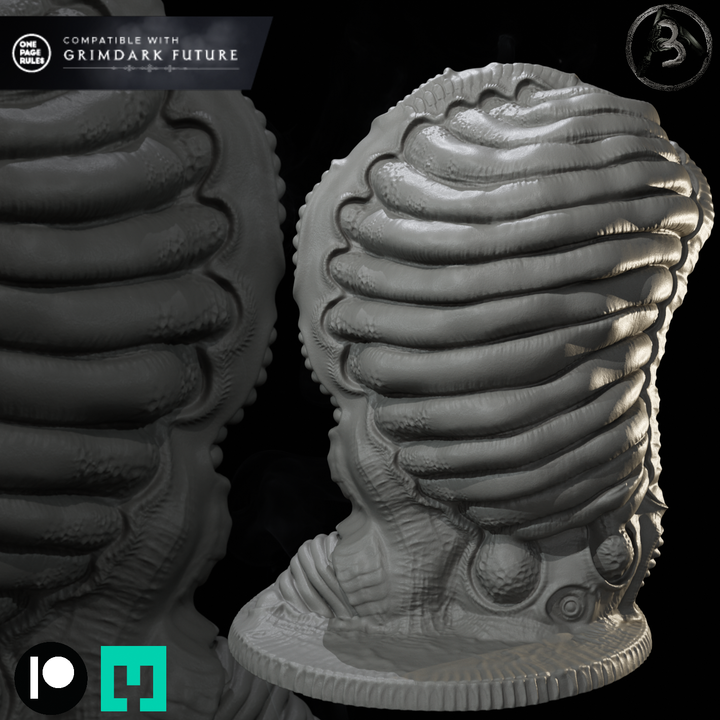 3D Printable TOA Cocoon of Desolation 65mm by bLUARt