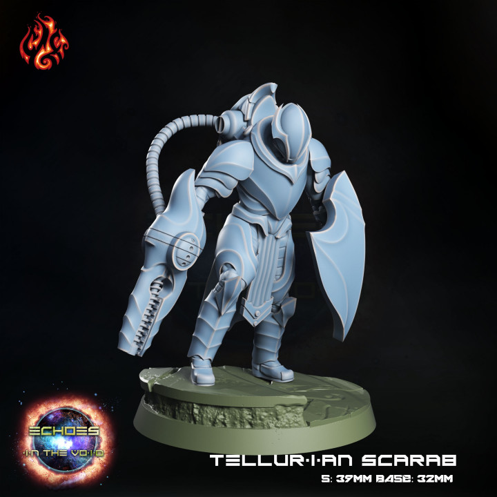 3D Printable Tellurian Scarab by Crippled God Foundry