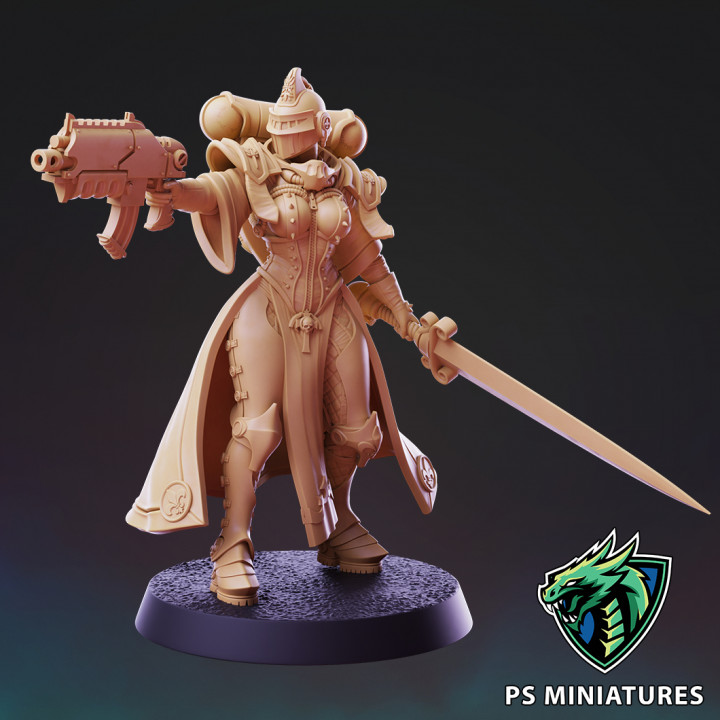 3D Printable Divine Order - Soldier - Pose 5 by PSMiniatures