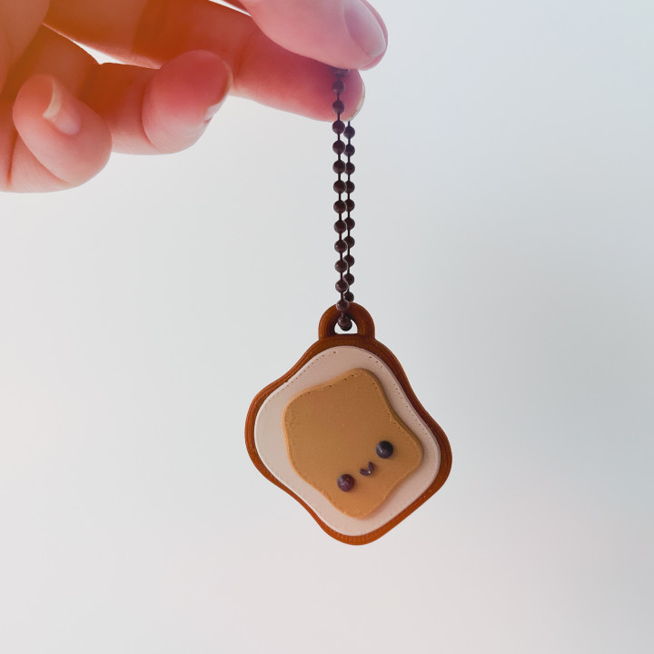 3D Printable Peanut butter and Jam Keychains by Layersingreen