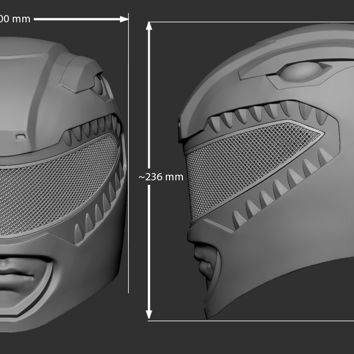 3D Printable red ranger helmet by Sir Aiman