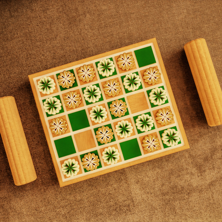 3D Printable Dara Board Game by Lazy Bear