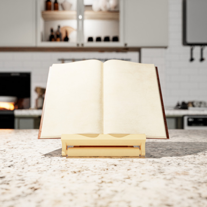 3D Printable Foldable Book Stand by Lazy Bear