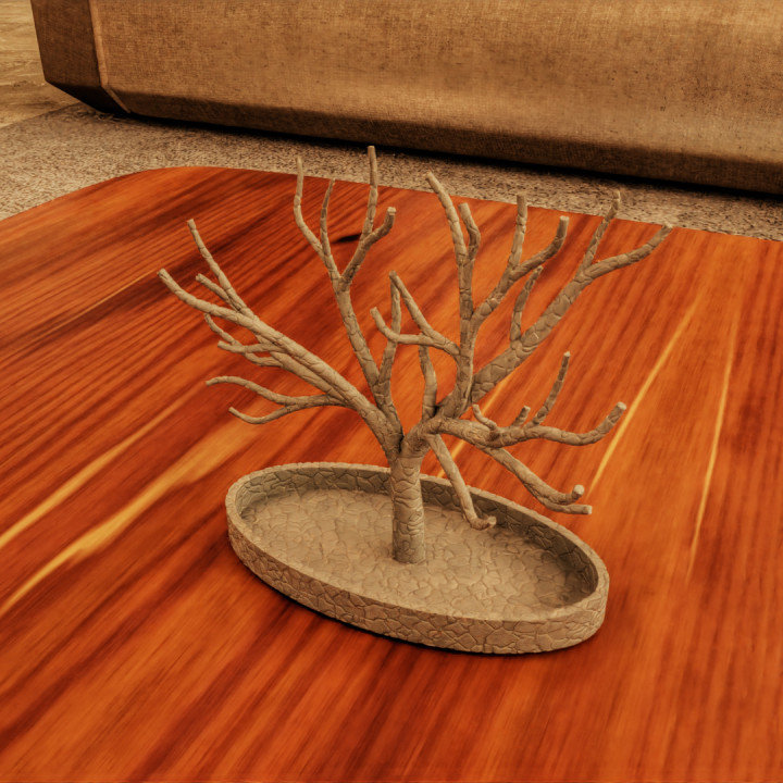 3D Printable Jewellery Tree by Lazy Bear