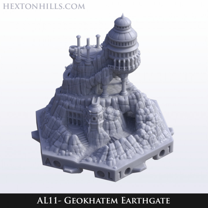 3D Printable Hexton Hills Geokhatem Earthgate by Hexton Hills