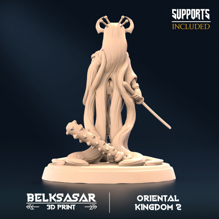 3D Printable Twilightshine Female Oni A All Variants by Belksasar