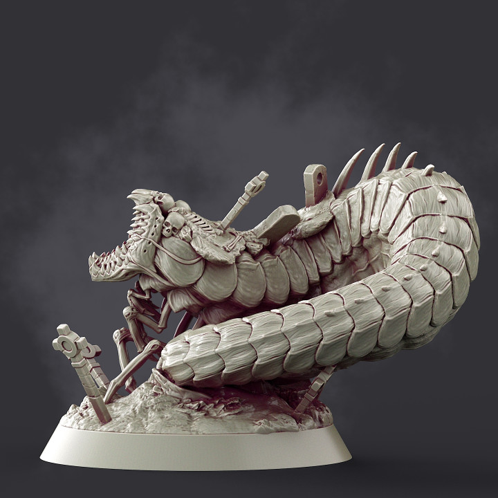 3D Printable Death Worm by TheSurrealFactory