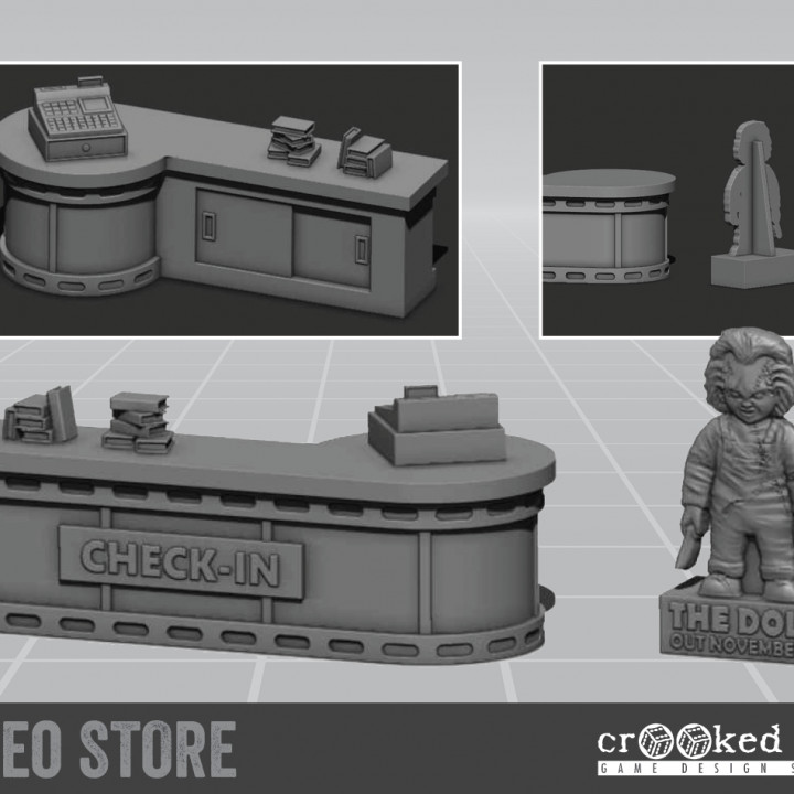 3D Printable Video Rental Store by Karl Perrotton
