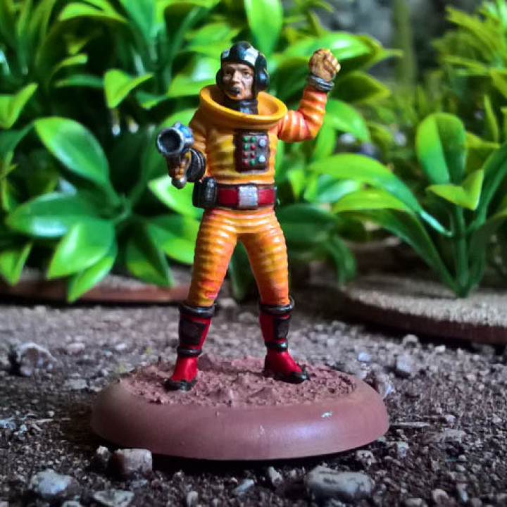 3D Printable Retro Astronaut Bundle by Cold War Miniatures