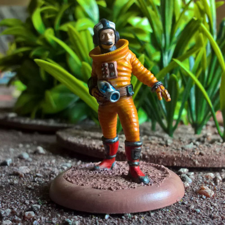 3D Printable Retro Astronaut Bundle by Cold War Miniatures