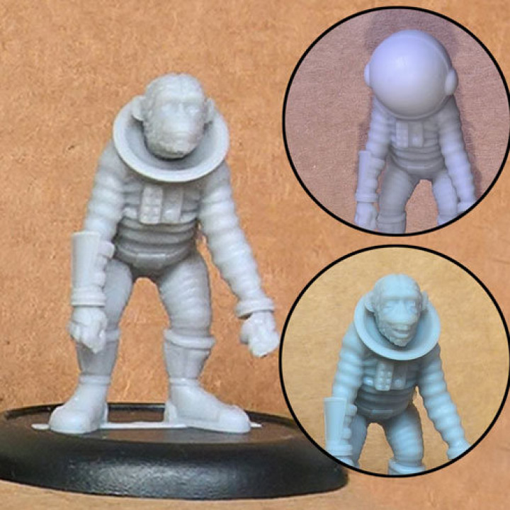 3D Printable Retro Astronaut Bundle by Cold War Miniatures