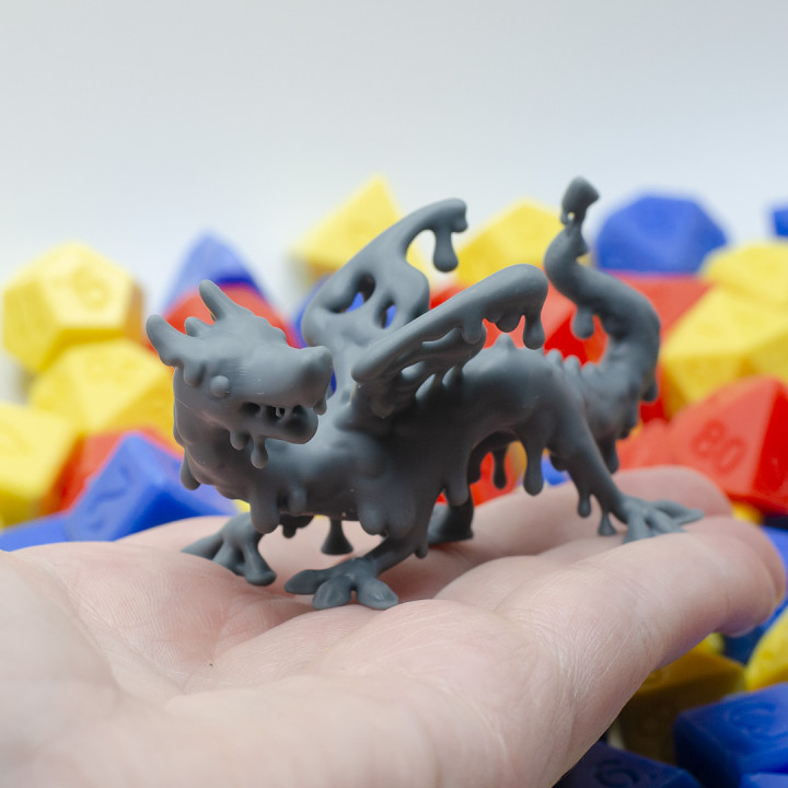 3D Printable Slime Dragon - A Friendly Ooze Wyrm by Found Family ...