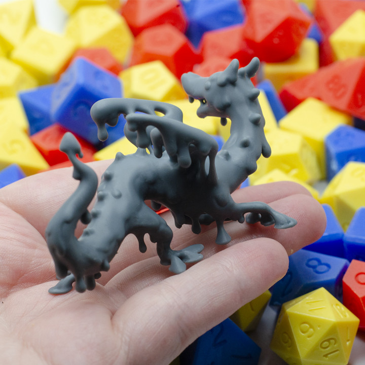 3D Printable Slime Dragon - A Friendly Ooze Wyrm by Found Family ...