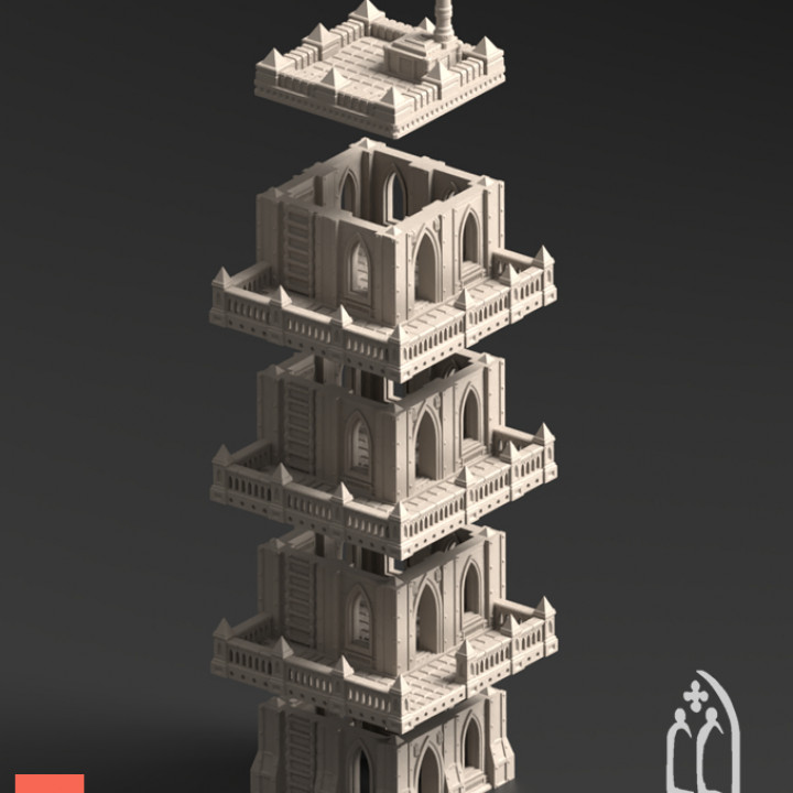 3D Printable Omnis Prime. Hive District by Sacrusmundus