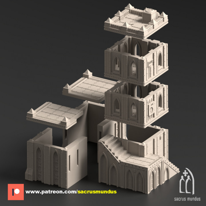 3D Printable Omnis Prime. Hive District by Sacrusmundus