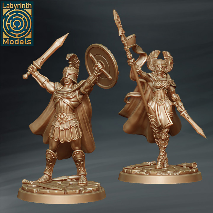 3D Printable Gladiators Collection Vol. 2 - 32mm scale by Labyrinth Models