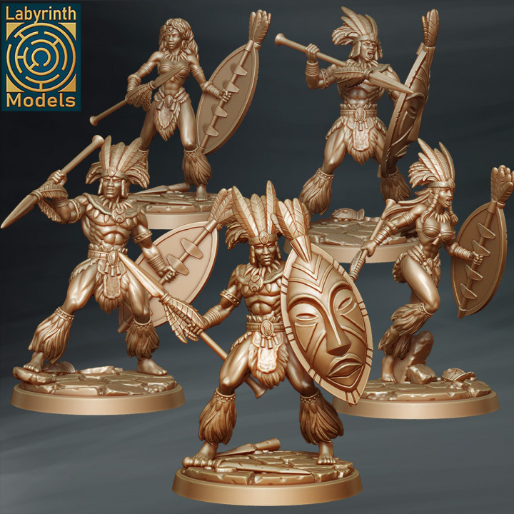 3D Printable Gladiators Collection Vol. 2 - 32mm scale by Labyrinth Models