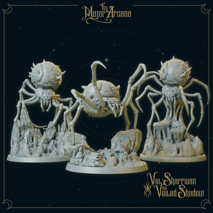 3D Printable Cavern Spider by The Shattered Realms