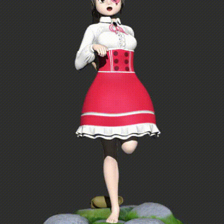 3D Printable squirrel girl by Vitaly