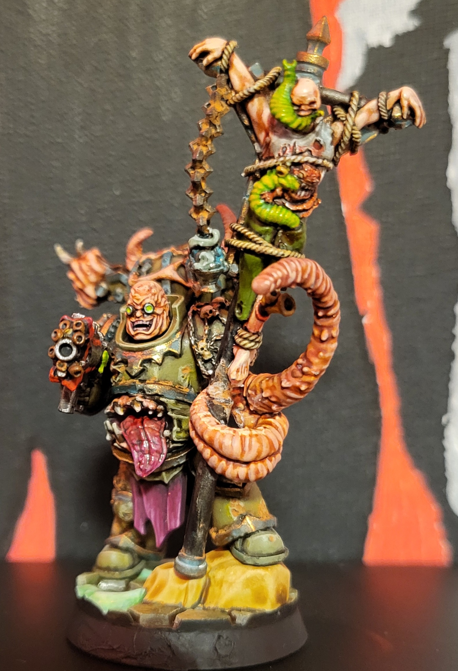 3D Printable Chaos Plague - Icon Bearer Multipart Set by WildMesh