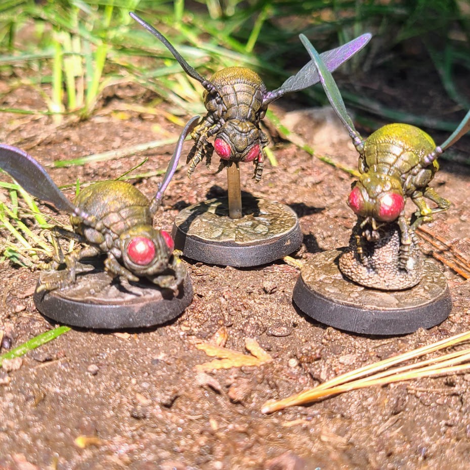 3D Printable Giant Flies Set by STL Miniatures