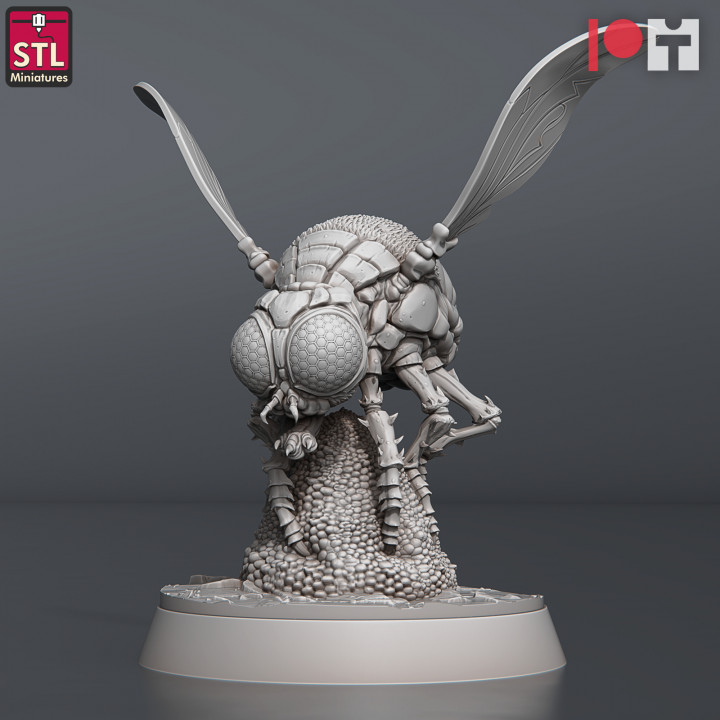 3D Printable Giant Flies Set by STL Miniatures