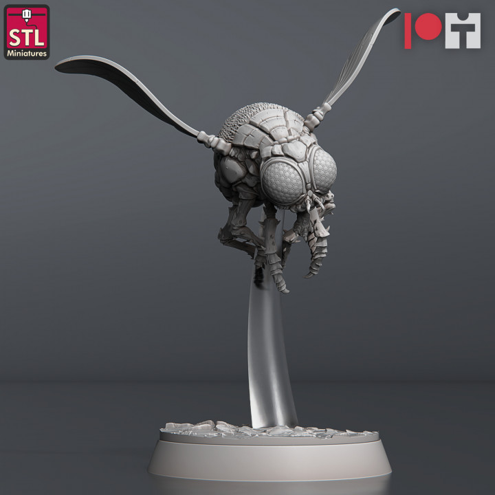 3D Printable Giant Flies Set by STL Miniatures