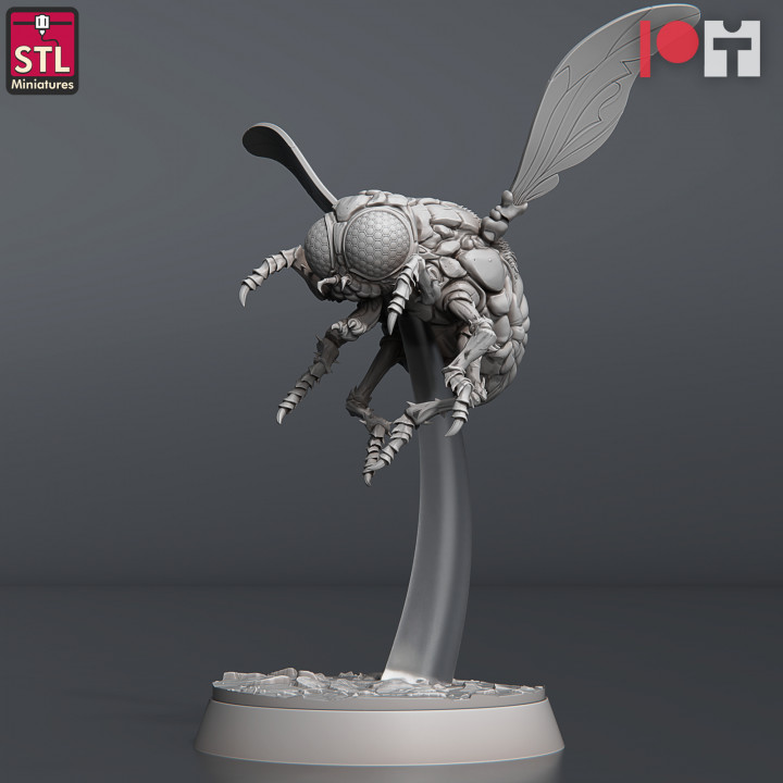 3D Printable Giant Flies Set by STL Miniatures
