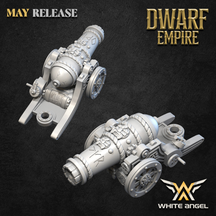 3D Printable IRON DWARF CANNON - DWARF EMPIRE (MAY 2024 RELEASE) by ...