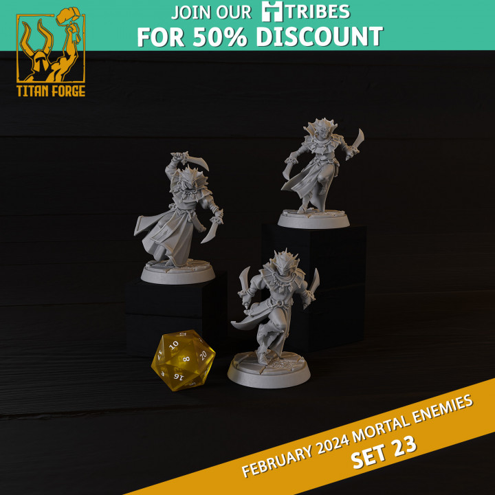 3D Printable RPG - Monsters DnD 5e - Mortal Enemies Set 23 by Titan ...
