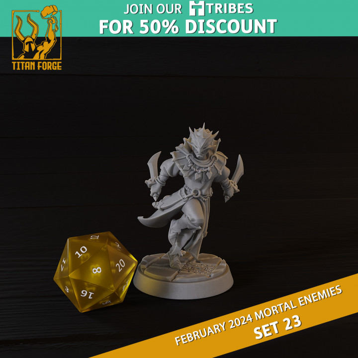 3D Printable RPG - Monsters DnD 5e - Mortal Enemies Set 23 by Titan ...
