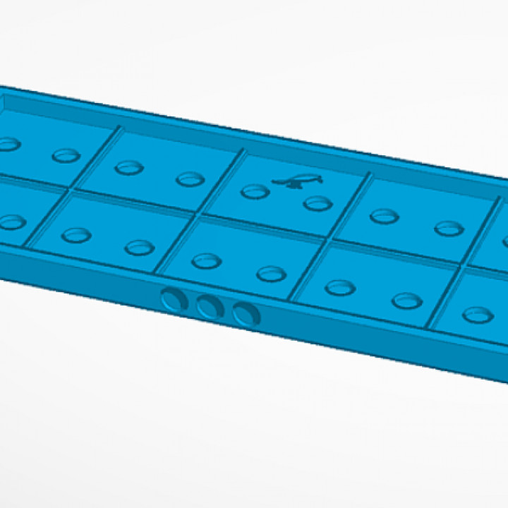 3D Printable Movement Tray 10 off 25x25 by Raven Miniatures