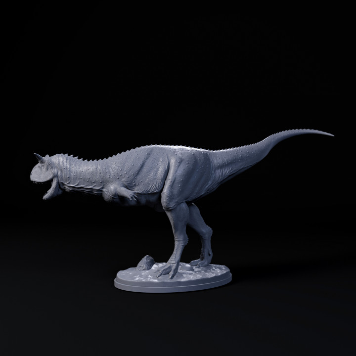 3D Printable Carnotaurus roar 1-35 scale pre-supported dinosaur by Dino ...