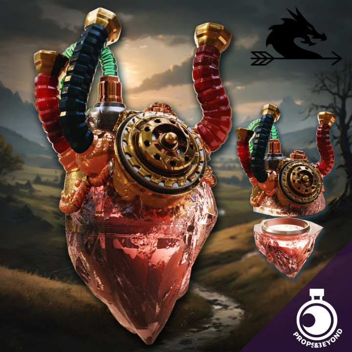 3D Printable Construct’s Heart – Monster Trophy by Props&Beyond