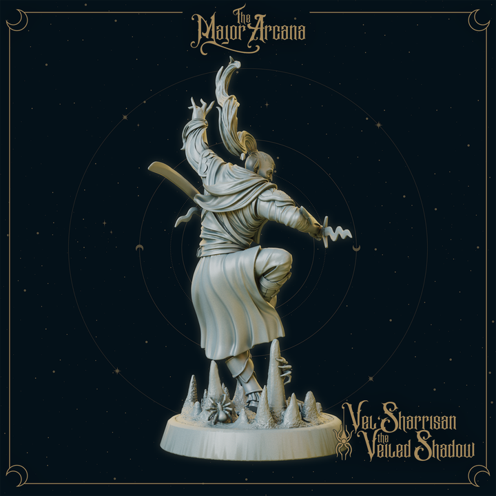 3D Printable The Jester - Drow Rogue by The Major Arcana