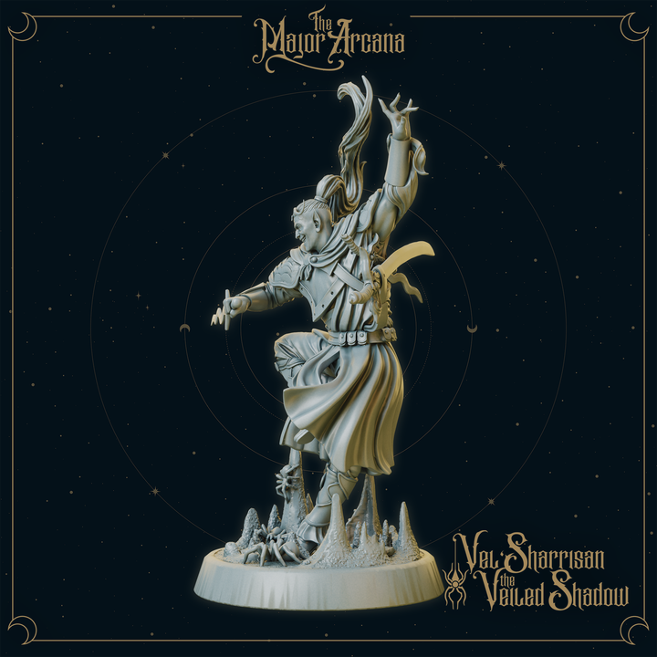 3D Printable The Jester - Drow Rogue by The Major Arcana