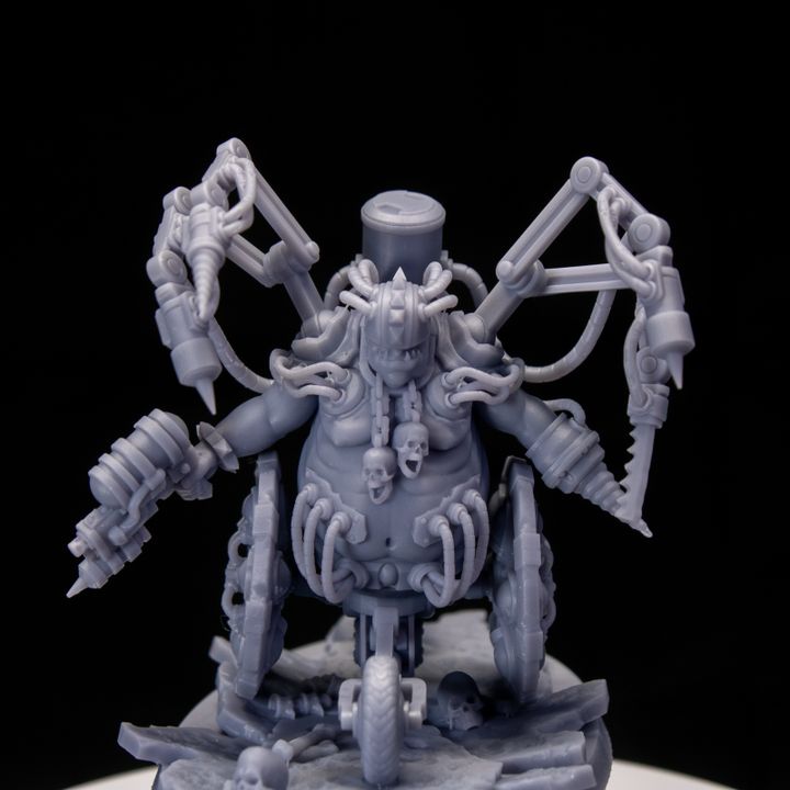 3D Printable Morgo, the skull driller by Immaterium God Miniatures