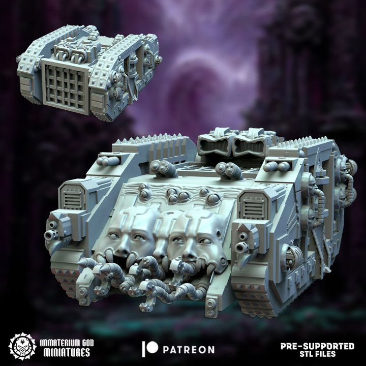 3D Printable Soul trapper (tank) by Immaterium God Miniatures