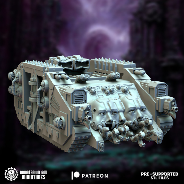 3D Printable Soul trapper (tank) by Immaterium God Miniatures