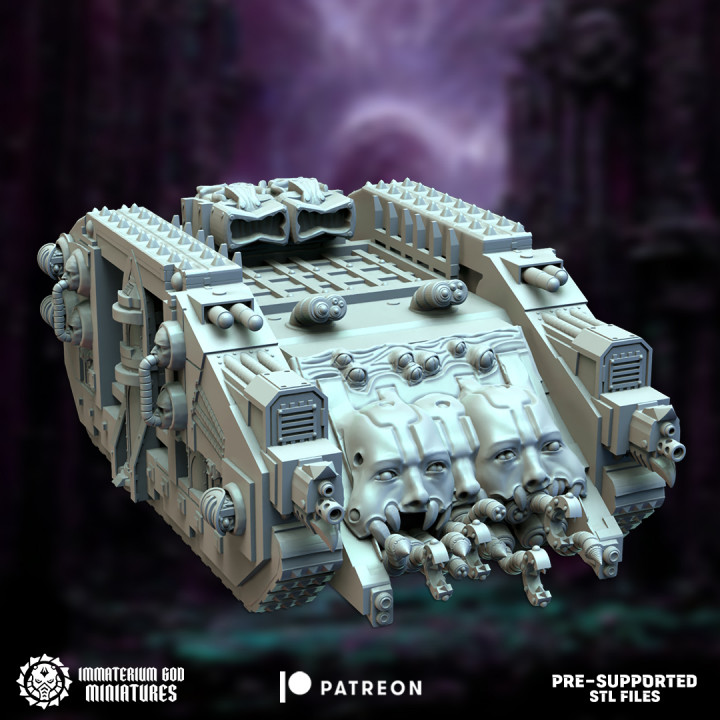 3D Printable Soul trapper (tank) by Immaterium God Miniatures