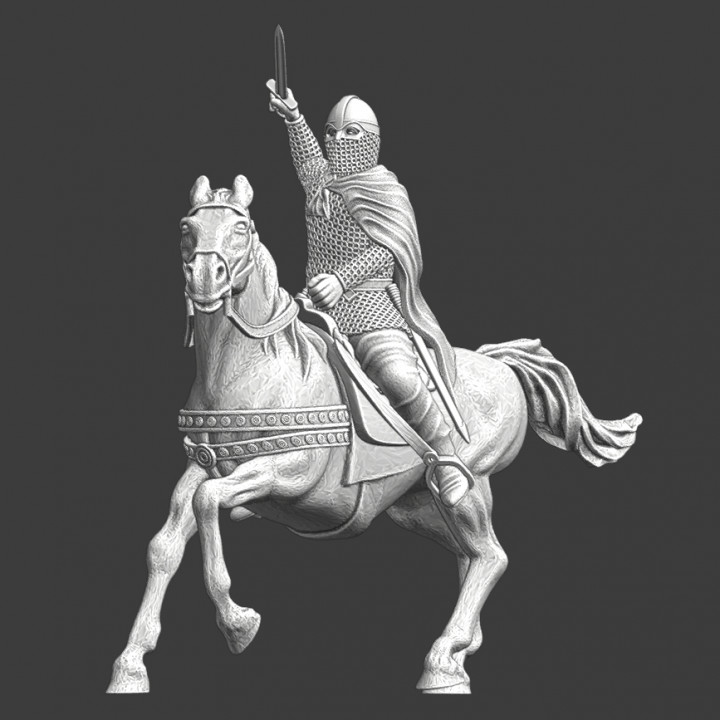3D Printable Mounted Viking Lord - Wargaming Commander by Northern ...