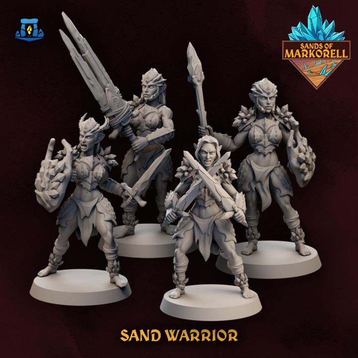 3D Printable Sands Warriors Markorell - PACK 1 by Wishgate-Studio
