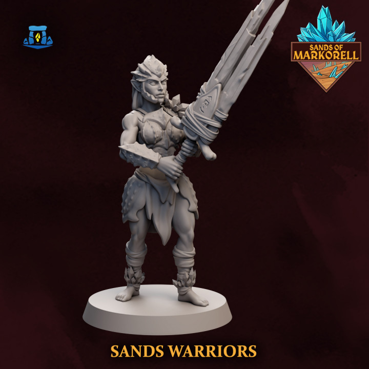 3D Printable Sands Warriors Markorell - PACK 1 by Wishgate-Studio