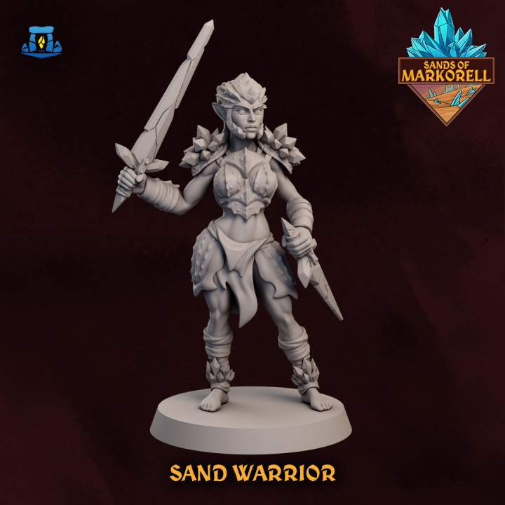 3D Printable Sands Warriors Markorell - PACK 1 by Wishgate-Studio