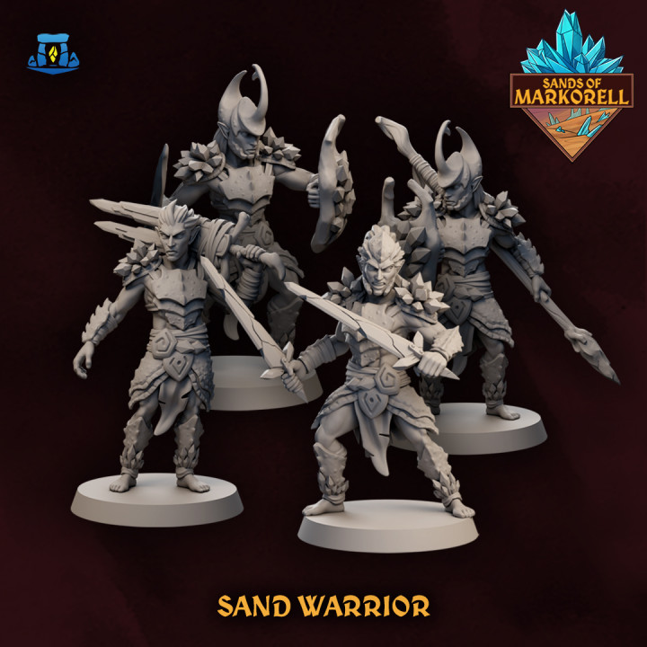 3D Printable Sands Warriors Markorell - PACK 2 by Wishgate-Studio