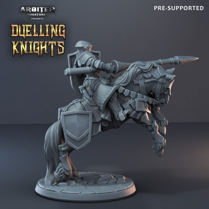 3D Printable Arbiter Miniatures Kickstarter 9: Dueling Knights, Pre ...
